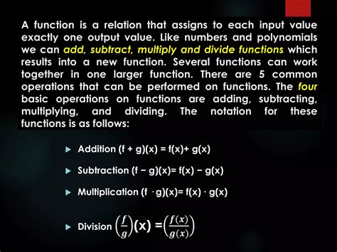 Operations On Functionspdf Science