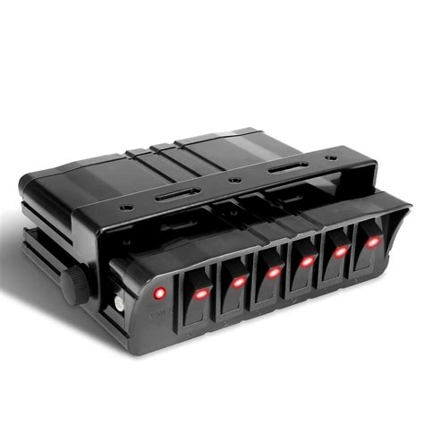 Agrieyes Scb 6p 6 Gang Rocker Switch Box Spst 12v On Off Rocker Toggl