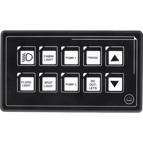 Drivetech 4x4 10 Way Touch Switch Panel With Bluetooth Control Dt Sw