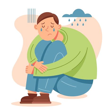 평면 디자인 정신 분열증 그림 무료 벡터