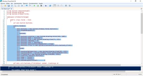 Dise Ar Un Formulario En C Desde Visual Studio Y Adaptarlo Para Que Se Ejecute Desde Powershell