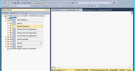 ProИТ Sql Server Как восстановить базу данных из Bak файла бэкапа Restore Db From Backup ProИТ Sql Server Как восстановить базу данных из Bak файла бэкапа Restore Db From Backup