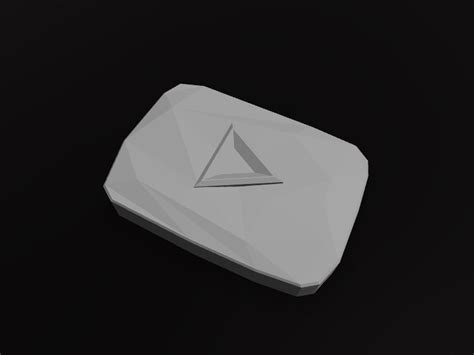 Youtube Gold Play Button Toybox 3d Print Your Own Toys