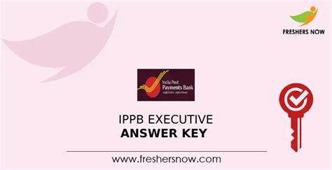 Ippb Executive Answer Key 2023 Pdf Exam Key Objections