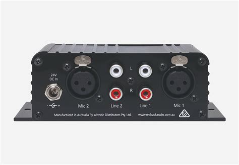 2 Input Mini Mixer With Vox Muting Xlr Redback Audio