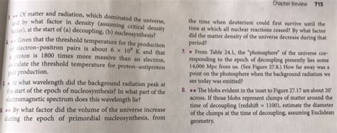 Solved Of Matter And Radiation Which Dominated The Universe