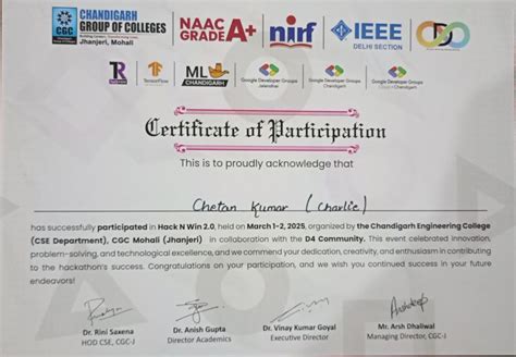 Hackathon Innovation Techcommunity Problemsolving Cse Blockchain Chetan Kumar