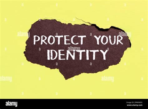 Conceptual Display Protect Your Identity Business Showcase Enabling Privacy On Your Social