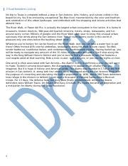 EX WD CH GRADER CAP HW BrissettShanel Docx Southeastern Living No Trip To Texas Is