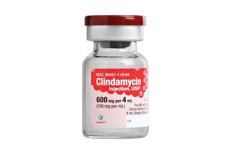 Clindamycin Injection Usp 4 Ml Single Dose Vials 60 Mg Ml 25 Ct