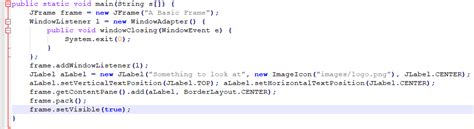Frame Pack In Java