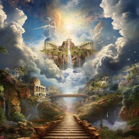 Asked Mid Journey To Create A Pic Of Heaven According To Bible Description Rmidjourney