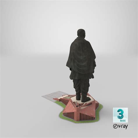 Statue Of Unity India 3d Model 129 Obj Ma Max Upk Unitypackage C4d Fbx Gltf 3ds