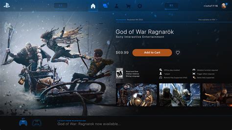 Ps5 Menu Ui Concept On Behance