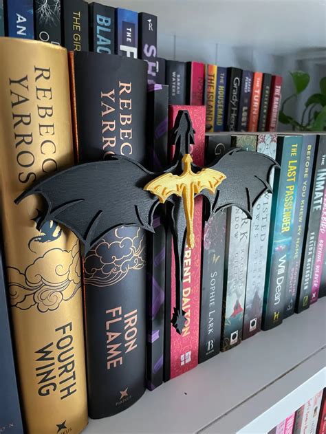 Fourth Wing Dragon Book Nook And Display Non Ams Free 3d Print Model