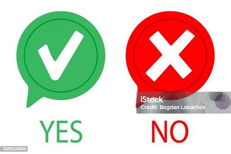 Tick Mark는 Yes Cross Mark는 No Positive 확인 유효성 검사 기호입니다 거부 기호 불일치 표시