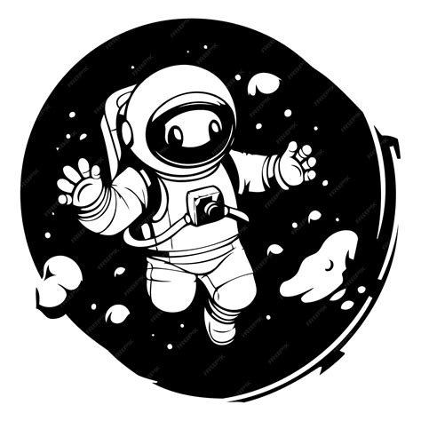 Premium Vector Astronaut In Outer Space Vector Illustration Of Cartoon Character