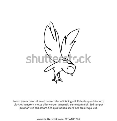 Flying Owl One Continuous Line Drawing Stock Vector Royalty Free 2206185769 Shutterstock