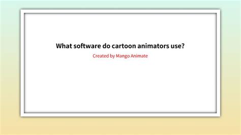 What Software Do Cartoon Animators Use Animation Video Created By Furry Fanatic Mango