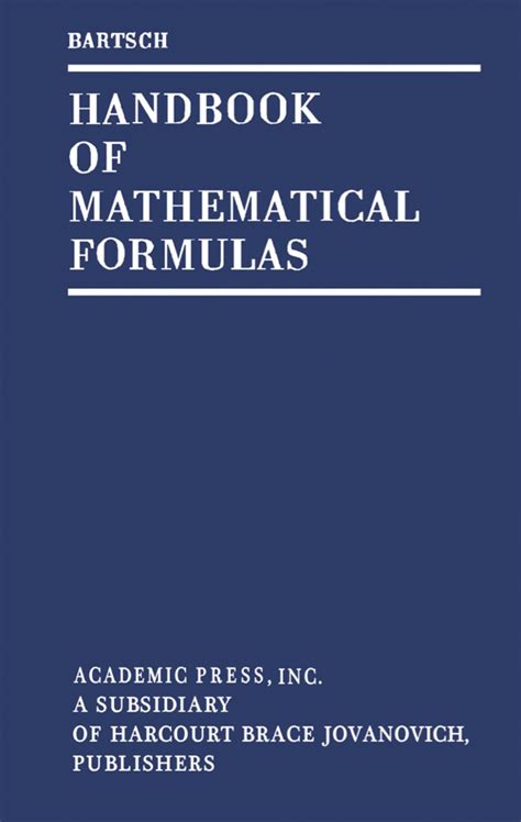 Handbook Of Mathematical Formulas Premiumjs Store
