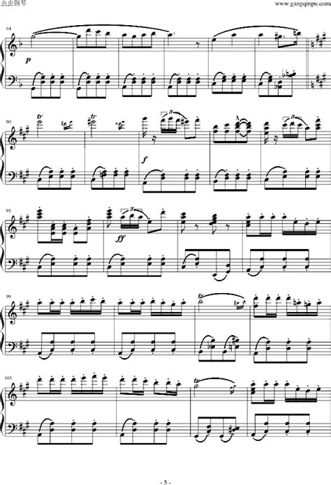 卡门序曲 完整版 比才 Bizet 钢琴谱 五线谱