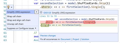 Formatting Bug For Simplify Linq Expression · Issue 52283 · Dotnet