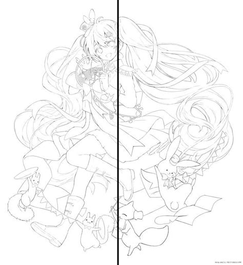 채색 연습용 선화 그림