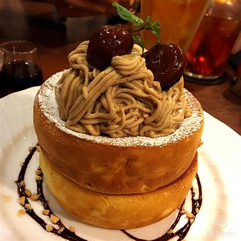 星乃珈琲で秋満喫！「栗のスフレパンケーキ」と「フルーツティー」を食べてきました 食べりぃ