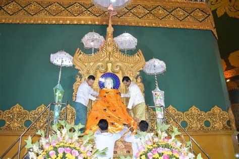 ဥပ္ပါတသန္တိစေတီတော်မြတ်ကြီးတွင် ၁၅ ကြိမ်မြောက် ဝါဆိုရွှေကြာသင်္ကန်းကပ်လှူပူဇော်ပွဲနှင့် ၁၅၁ က