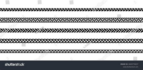 Set Repeating Ropes Seamless Hemp Cord Stock Vector Royalty Free 2415774217 Shutterstock