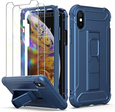 Shockproof Case For Iphone X Case With Kickstandmilitary Grade Drop