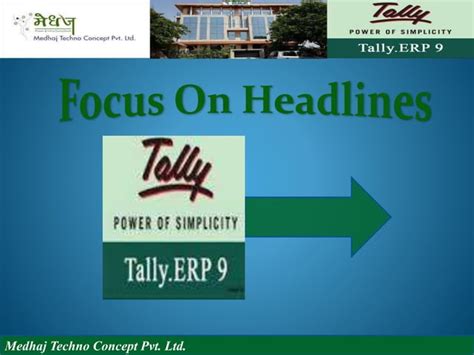 Ppt Of Tally PPTX Business Accounting Finance Business