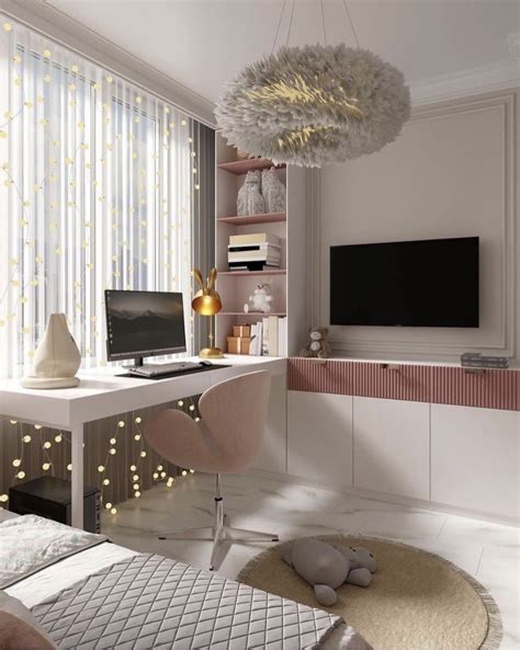 Детская комната Девчачьи комнаты Розовая спальня дизайн Мебель для детской спальни