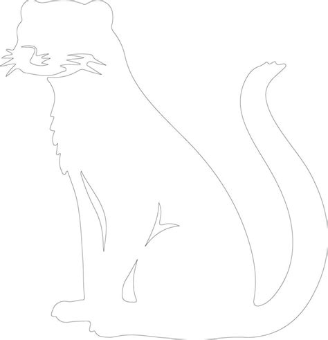 Ai Generated Mongoose Outline Silhouette 40544306 Vector Art At Vecteezy