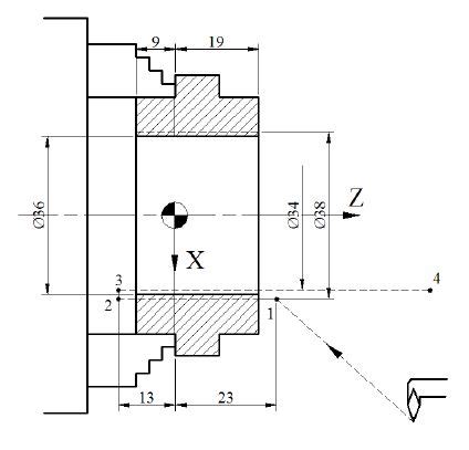 Simple Boring Operation CNC Lathe Program Example Helman CNC