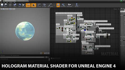 Simple Hologram Material Shader For Unreal Engine 4