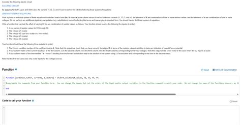 Solved ELECTRIC CIRCUIT By Applying Kirchoff S Laws And Chegg