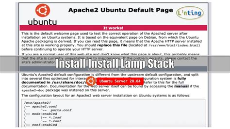 Install Web Server Ubuntu 2004 Youtube