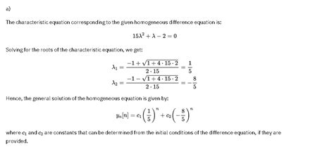 [solved] use matlab 2 consider the discrete time lti system 15y[n] y[n course hero