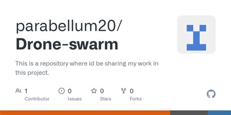 Github Parabellum20drone Swarm This Is A Repository Where Id Be Sharing My Work In This Project