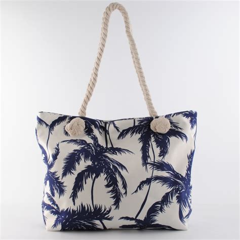 Плажни чанти Плажна чанта със здрави дръжки от корабно въже и затваряне с цип 22185