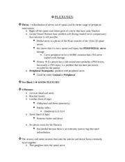 PLEXUSES PLEXUSES Plexus Redistribution Of Nerves Out Of Spinal Cord For Better Usage Of