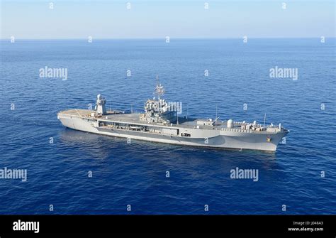 The Usn Blue Ridge Class Command Ship Uss Mount Whitney Steams Underway