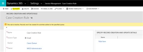 Dynamics 365 Record Creation And Update Rules To Convert Email To Case Carl De Souza