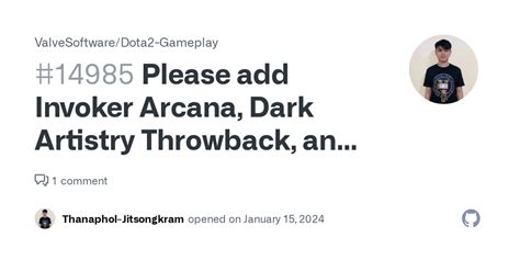 Please Add Invoker Arcana Dark Artistry Throwback And Other Persona Items Of Invoker To Dota 2