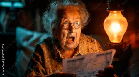 Sad Confused Surprised Shocked Senior Old Woman Disgusted At Monthly