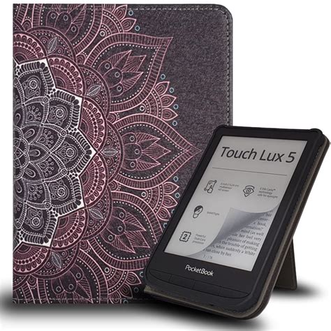 Etui Exoguard Stand Pocketbook Color Touch Hd Lux Lux Mandala Brown Pocketbook