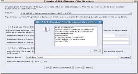 Asm Acfs Filesystem Practiced And Explained All About Database