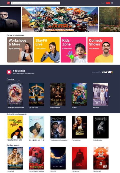Github Kosachinbook My Show React App Bookmyshow Is Indias Largest