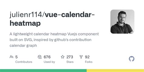 GitHub Julienr114 Vue Calendar Heatmap A Lightweight Calendar